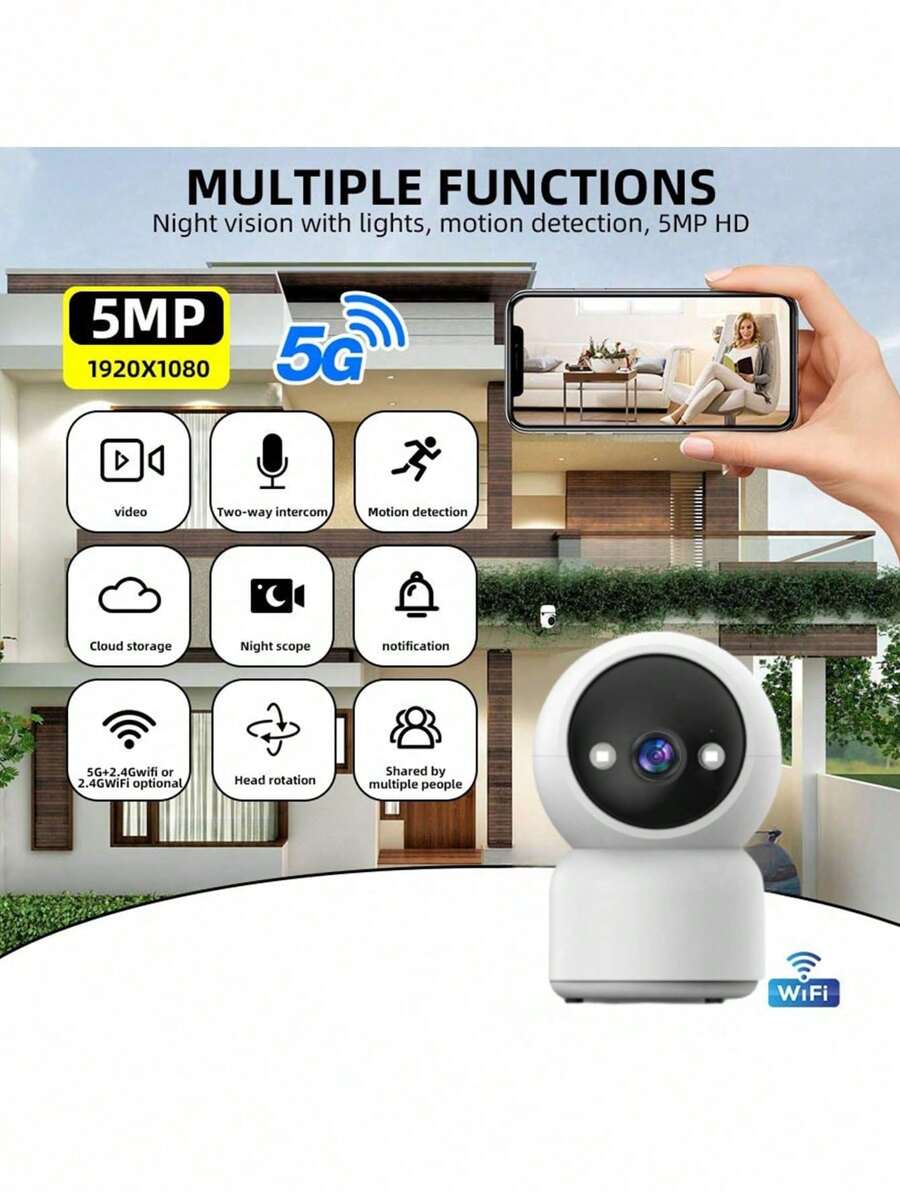 Câmera PTZ de monitoramento de vídeo de segurança residencial em rede ...