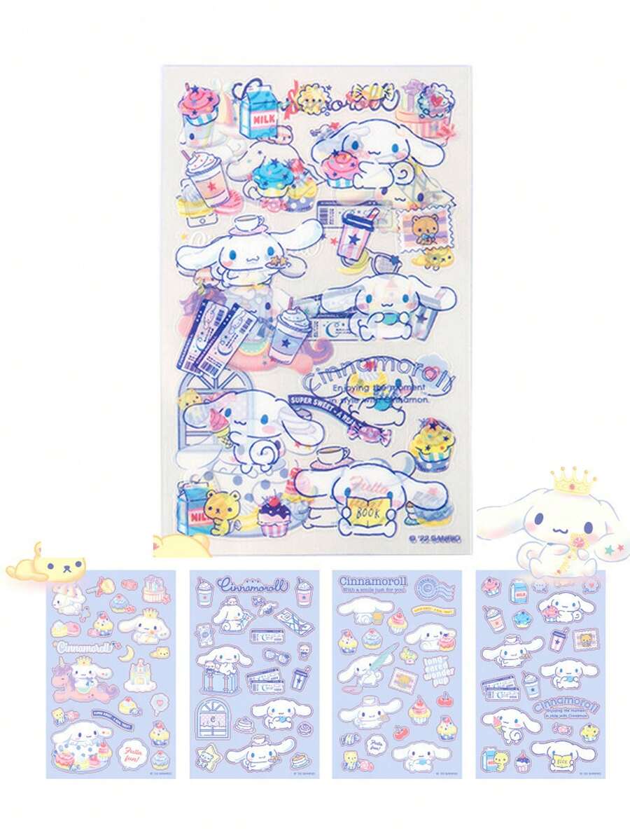 Sanrio Series DIY Stickers, High-Value Cartoon And Cute Pre-Cut ...