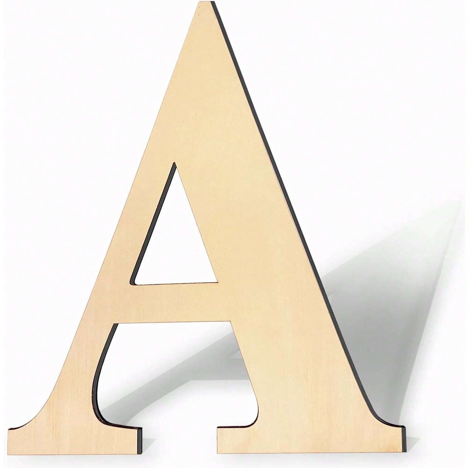 17 Inch Large Wooden Letters, Paintable Large Wood Letter For Crafts ...