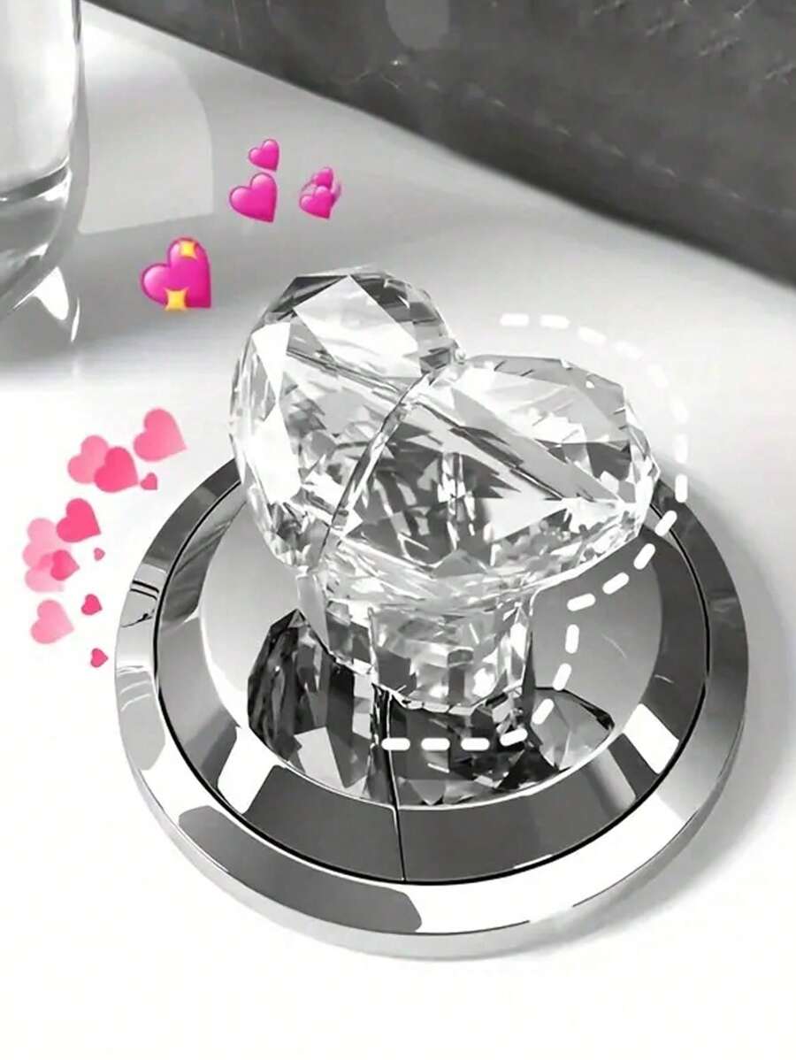 1 Acrylic Toilet Snap, Diamond Handle Long Nail Specialized Pressurizer ...