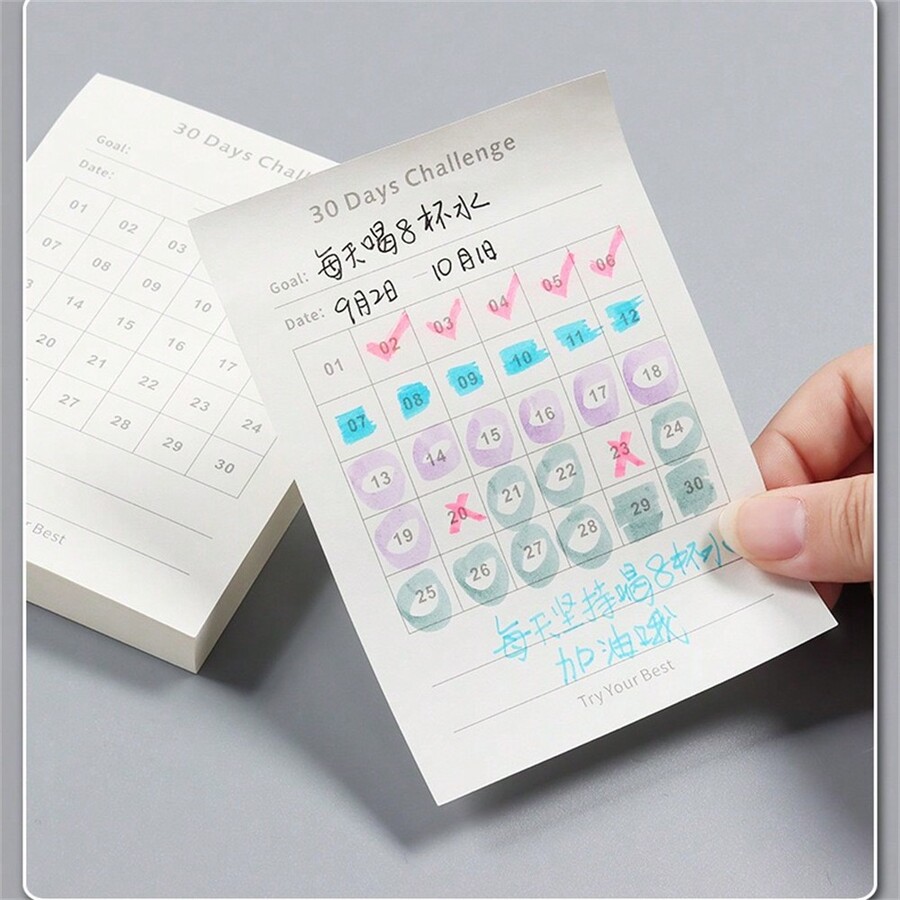 30-Day Self-Discipline Check-In Book, Check-In Plan Book, Minimalist ...