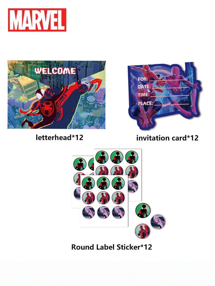 Marvel 12Sets Marvel Officially Licensed Spider-Man Cartoon Style ...