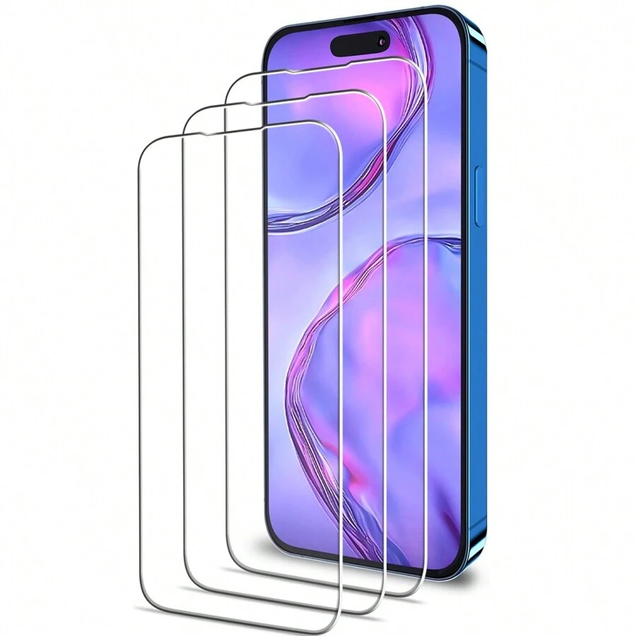 [3-Pack] Tempered Glass Screen Protector Compatible With Iphone 15 Pro ...