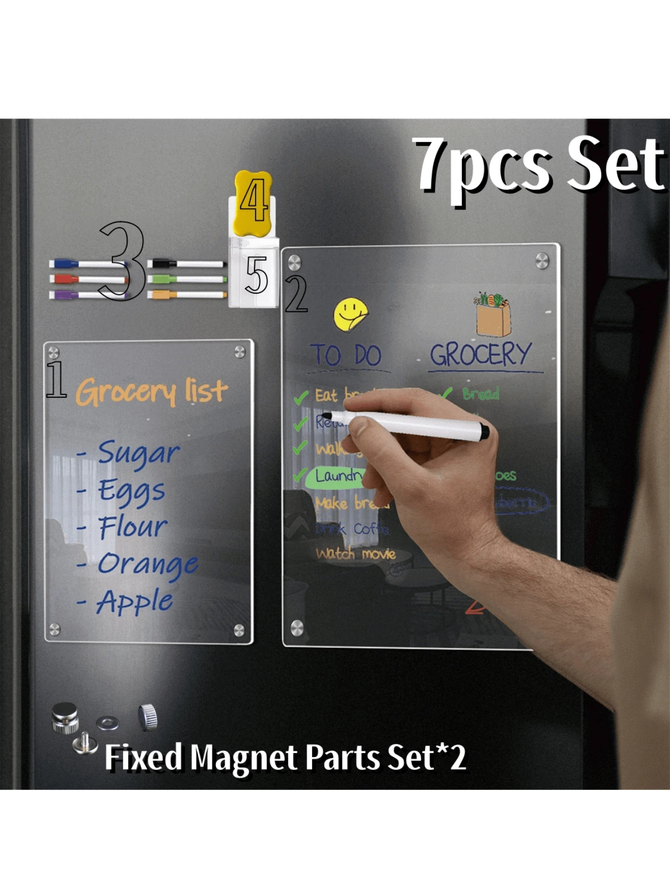 Acrylic Magnetic Planner Memo Board 11.69/16.54in 3d Magnetic Acrylic ...