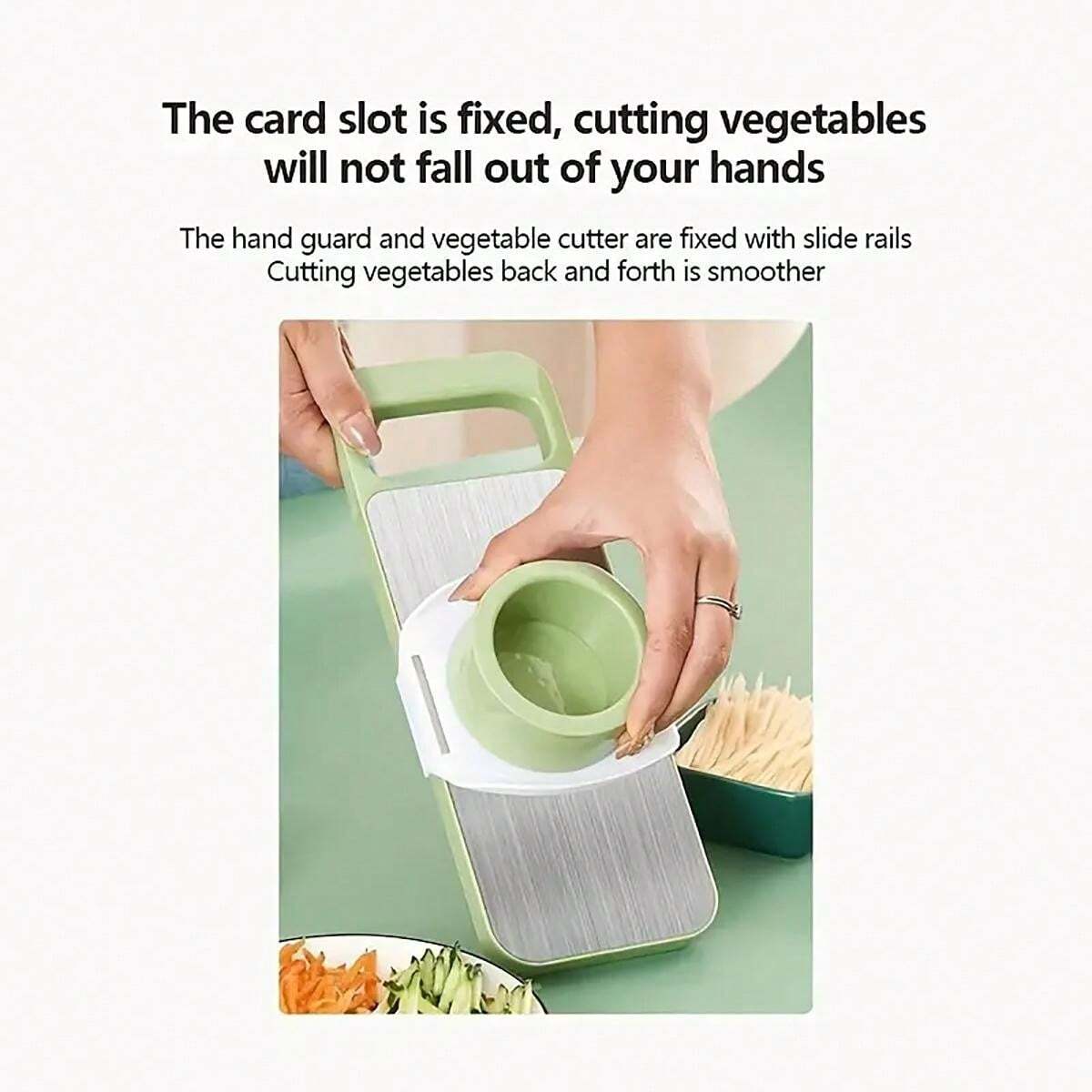 Stainless Steel Multi-Functional Vegetable Cutter Cut Flowers And Rub ...