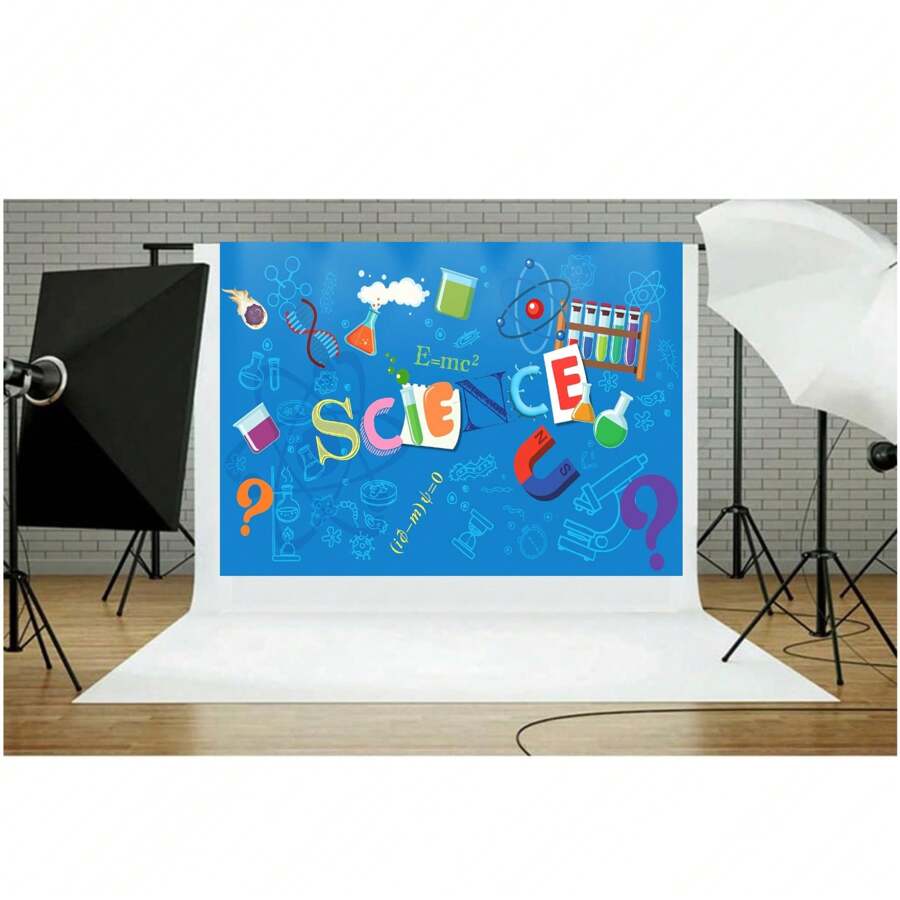 Science Party Backdrop Mad Scientist Theme Studio Background Banner ...