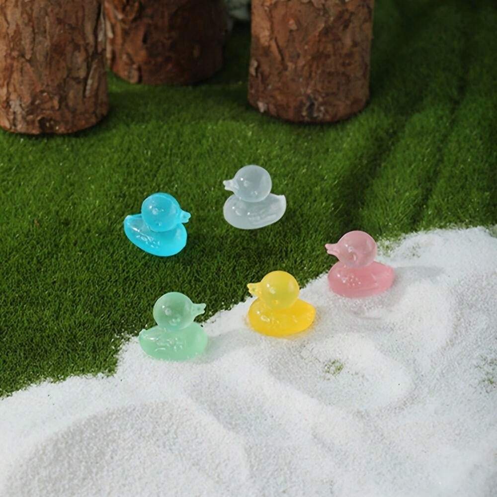 10/30/60PCS Cute Resin Mini Ducks Miniature Farm Artificial Animals ...