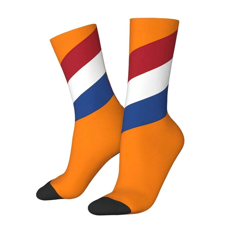 1 Pair Netherlands Flag - Redesign Hip Hop Vintage Happy Pattern ...