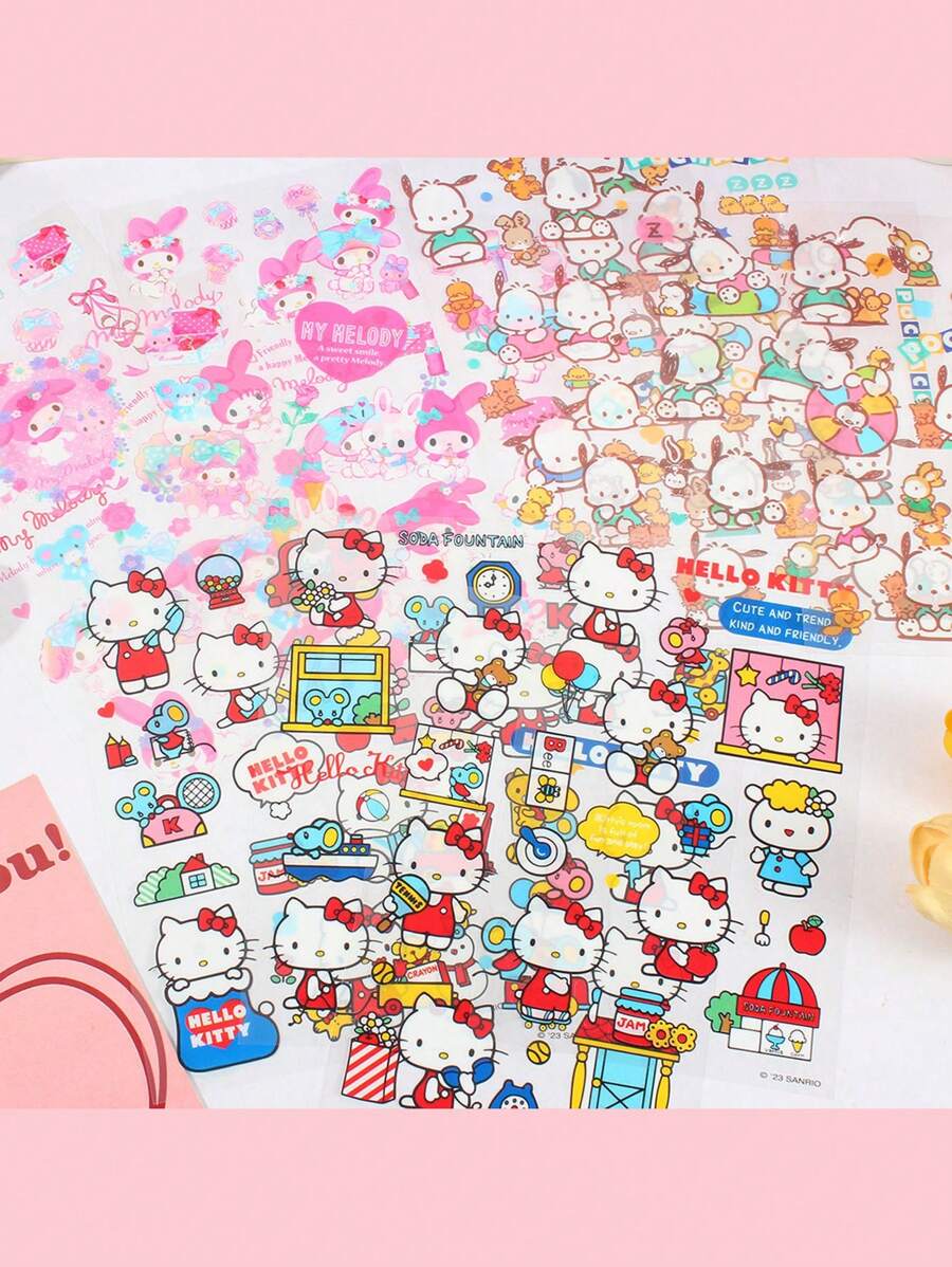 Sanrio Series DIY Stickers Featuring Adorable Pudding Dog Cartoon, High ...