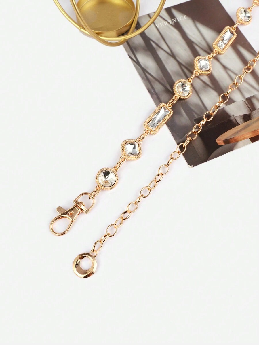 Vintage Women's Decorative Formal Dress, Elegant Waist Belt With Glass ...