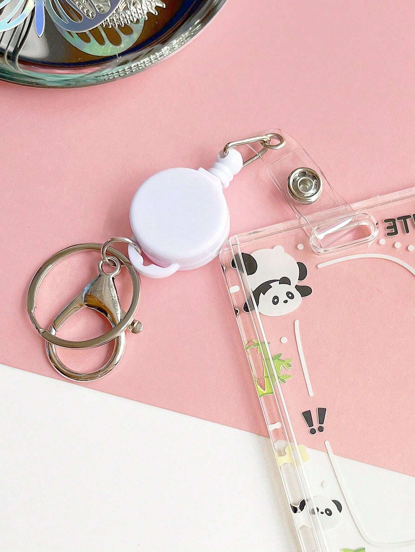 1pc Kawaii Panda Card Holders Transparent Acrylic Card Cases Useful ID ...