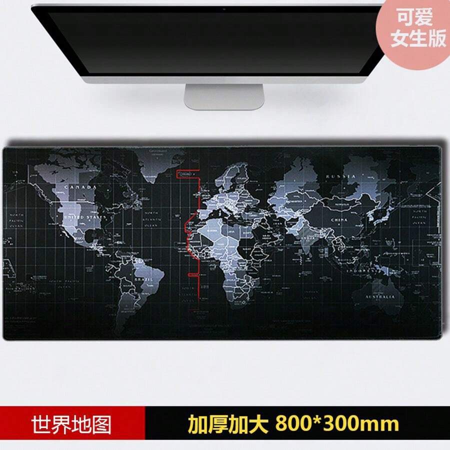 Large-Sized Cartoon Minimalist Office Computer Desk Mat With Multiple ...
