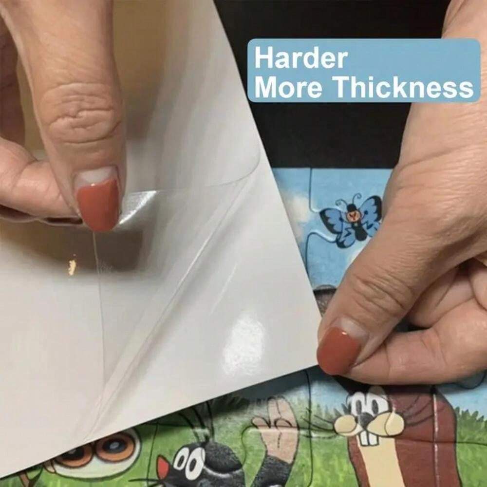 8 Sheets Semi-Glossy PVC Puzzle Saver Sticker - 16x12 Inch Waterslide ...