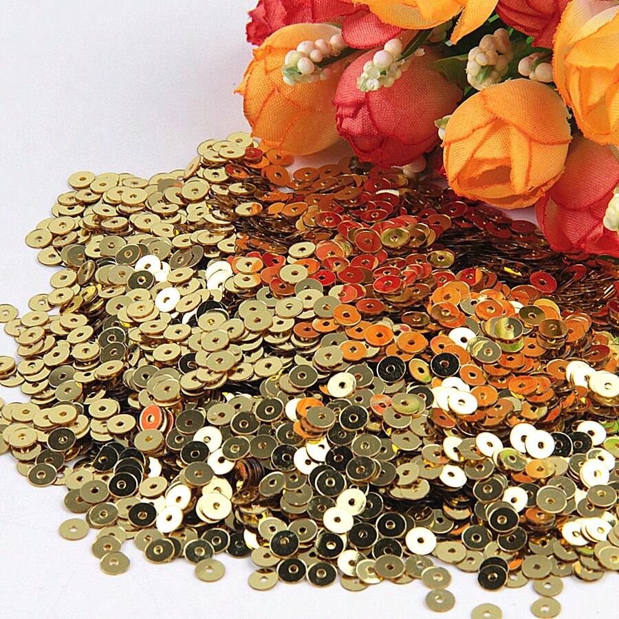 20g Paillettes Sequin 4mm AB & Silver Base Mix Colors Pvc Round Sequins ...