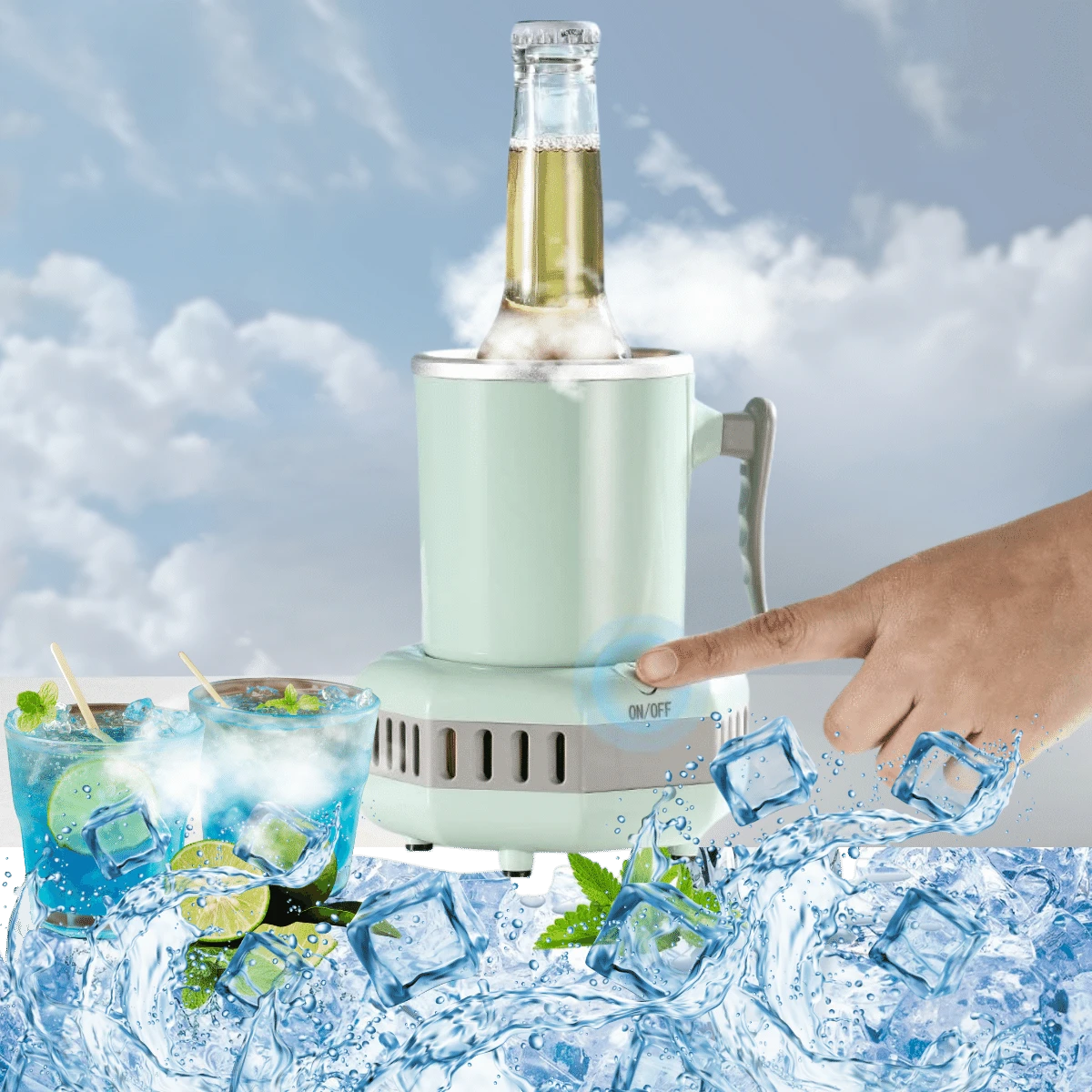 Quick Cooling Cup - Portable Coffee, Milk, Soda, Beer, Can Be Frozen ...