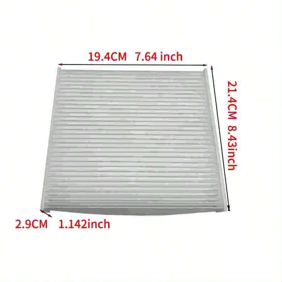 1pc Cabin Air Filter, White Non-Woven Fabric High Efficiency Filter For ...