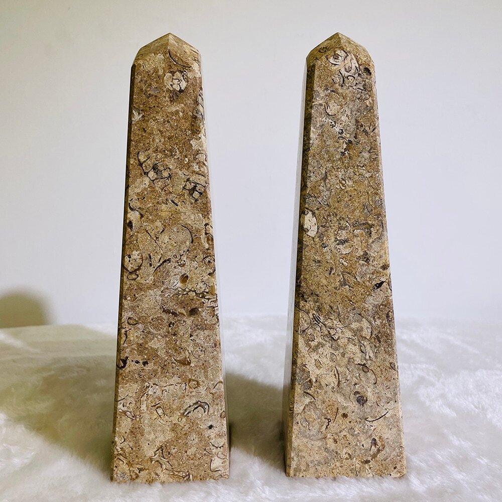 Natural Crystal Coral Tower Big Size Tetrahedron Tower | SHEIN USA