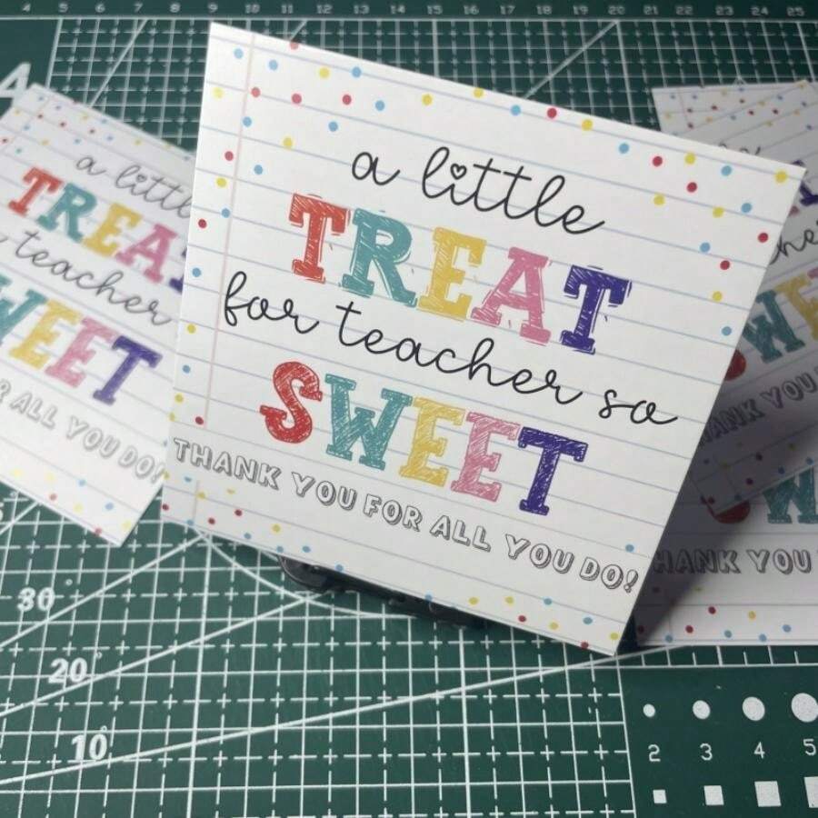 10pcs Sweet Teacher Appreciation Labels, Thank You Teacher Labels ...