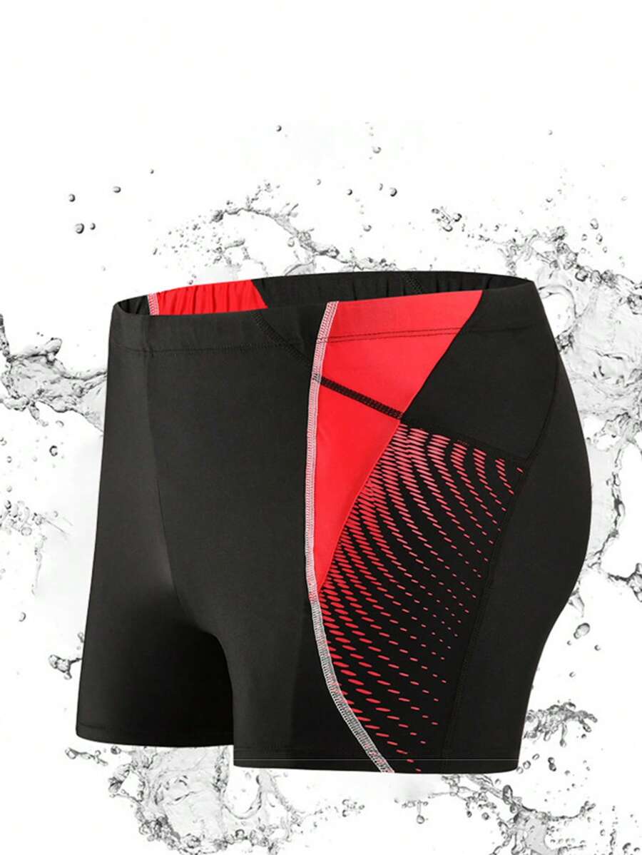 Men's Square Cut Swim Trunks For Beach Volleyball And Swimming | SHEIN UK