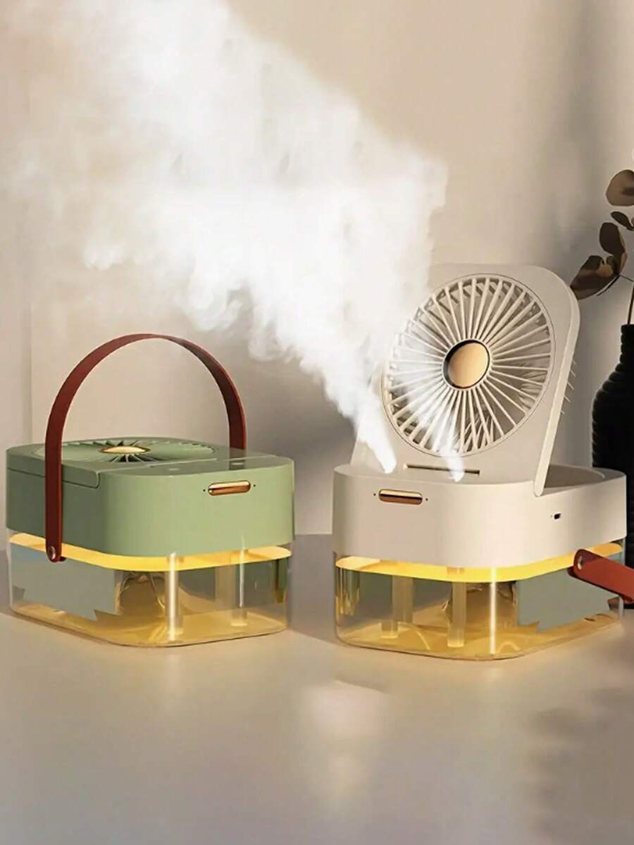 2-In-1 Portable Electric Spray Fan With USB, Multi-Speed Adjustable ...