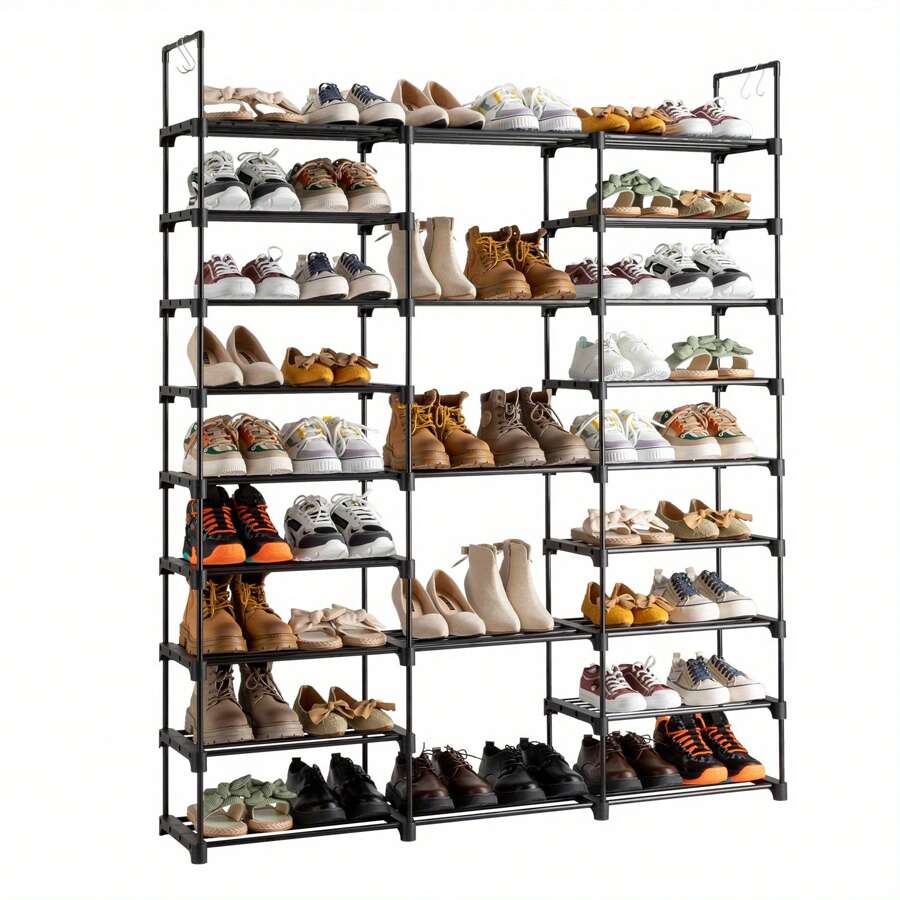 9 Tiers Shoe Rack Storage Organizer Shoe Shelf Organizer For Entryway ...