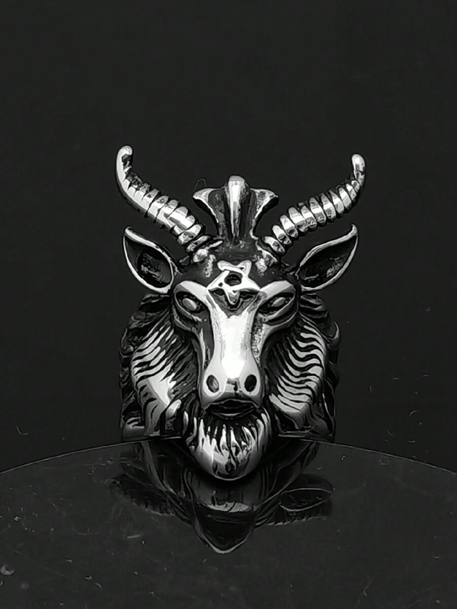 European And American Retro Jewelry Stainless Steel 316 Men's Ring ...