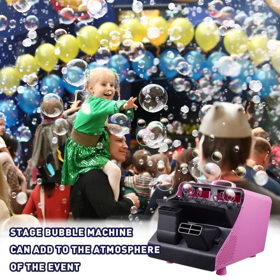 Bubble Machine For Parties | Concert Bubble Machine | Automatic Stage Bubble Machine Two-Wheel ...
