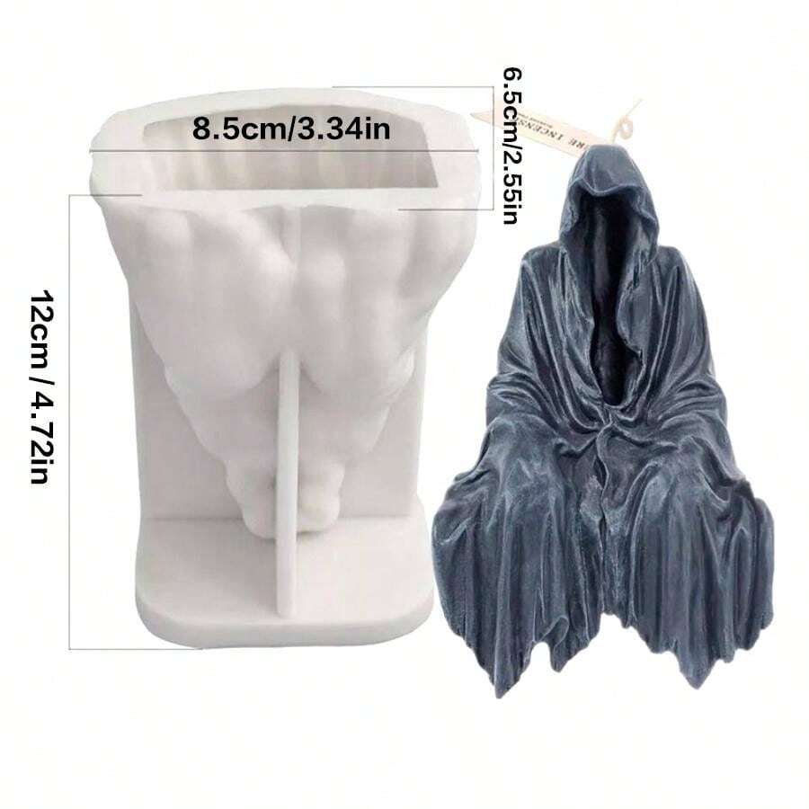 Mysterious Black Master - Gothic Resin Garden Decoration Silicone Mold ...