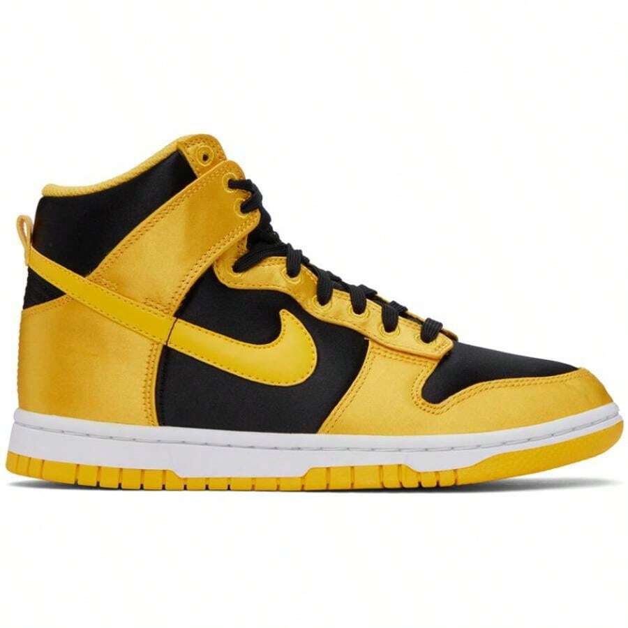Nike Yellow & Black Dunk High Sneakers | SHEIN USA