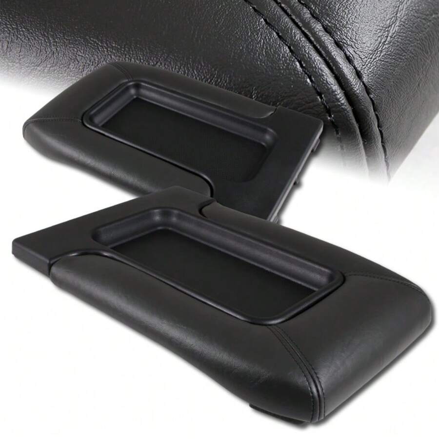 For 1999-2006 Chevy Silverado Black Leather Center Console Box Arm Rest ...