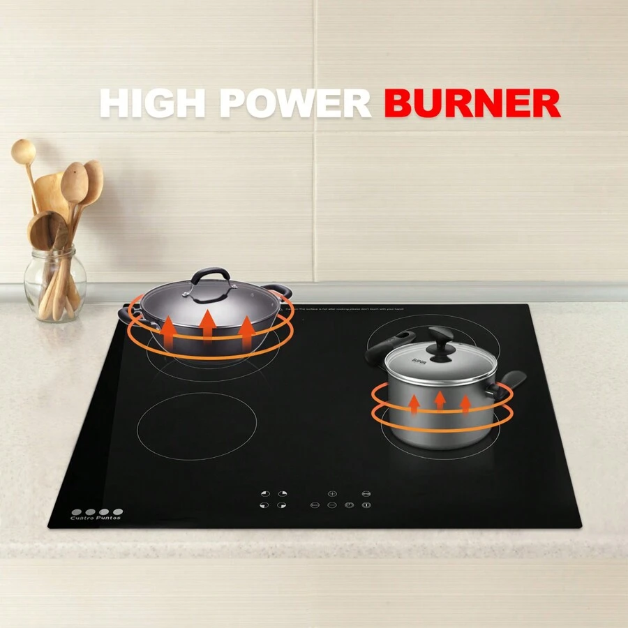 Commercial Electric Hob | Long Four-Head Multi-Eye Induction Cooker ...