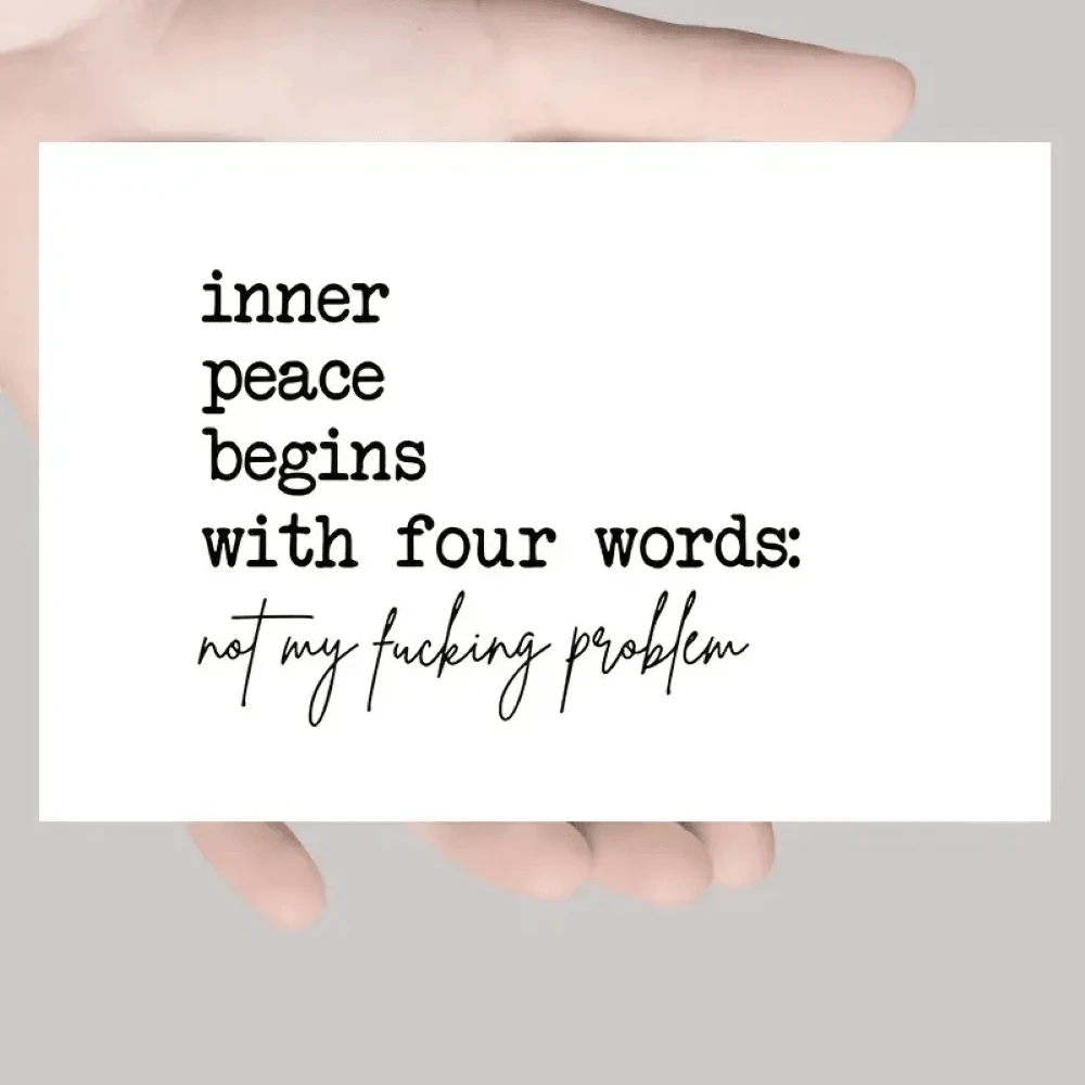 1pc, Funny And Creative Birthday Card Quotes About Life, Not My Problem ...