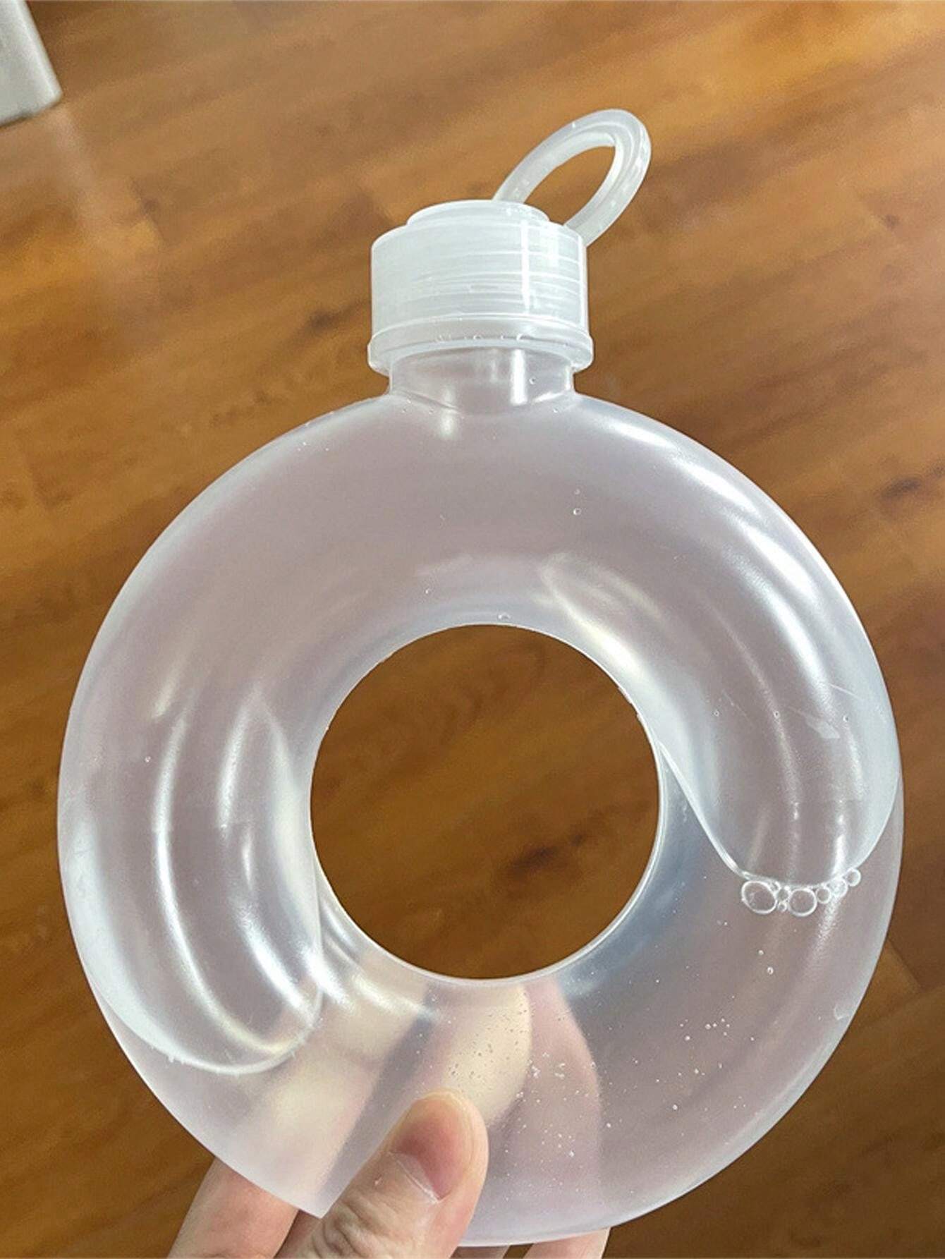 500ml Portable Unique Circle Shaped Bottle, Stylish Donut Juice & Milk ...