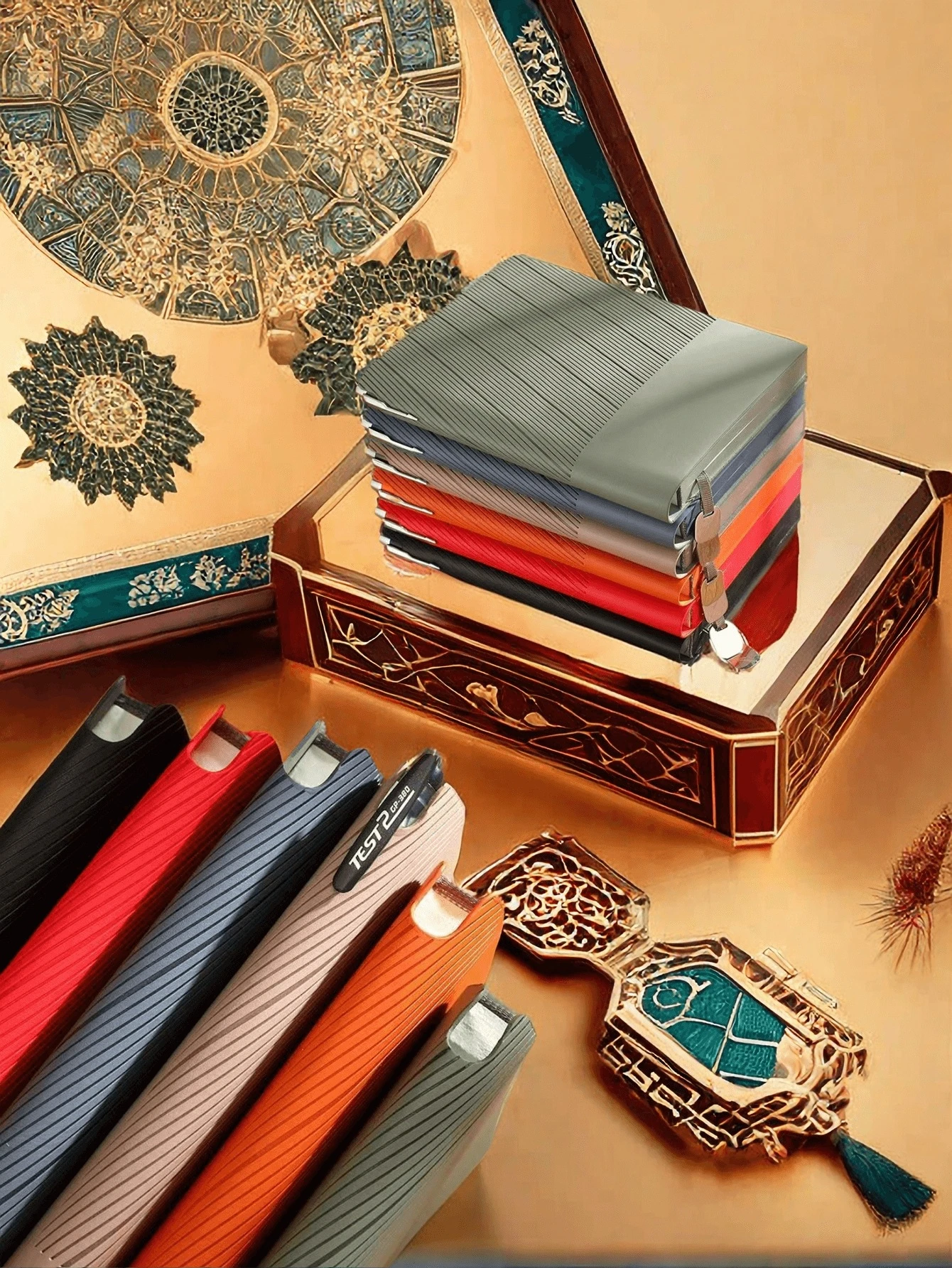 A5 Striped Notebook, Simple And High-End Office Atmosphere, With High ...