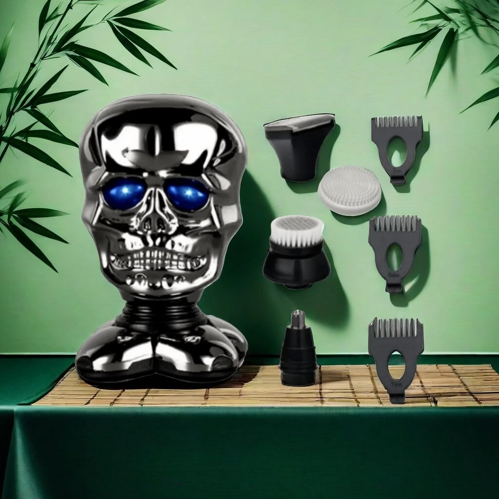 Multi-Purpose Men's Grooming Kit: 5-In-1 Razor With Powerful Close ...