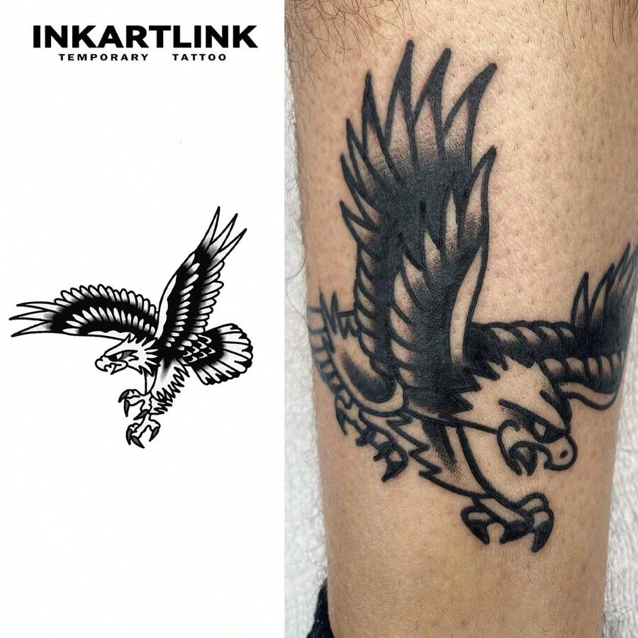 INKARTLINK Revolutionary Technology Tattoo, Semi-Permanent Tattoo, Eagle, Emotional Tattoo ...