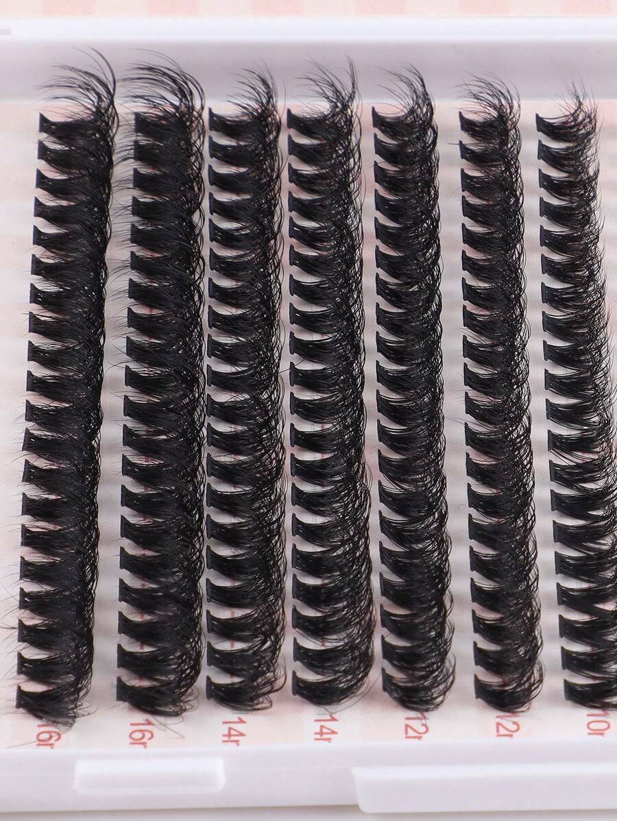 Luxury Cluster False Eyelashes Set - 640pcs Lightweight & Thick ...