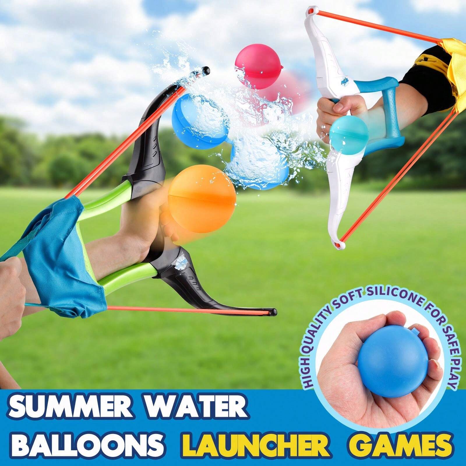Water Balloon Launcher Slingshot With Water Balloons, 1 Storage Bag ...
