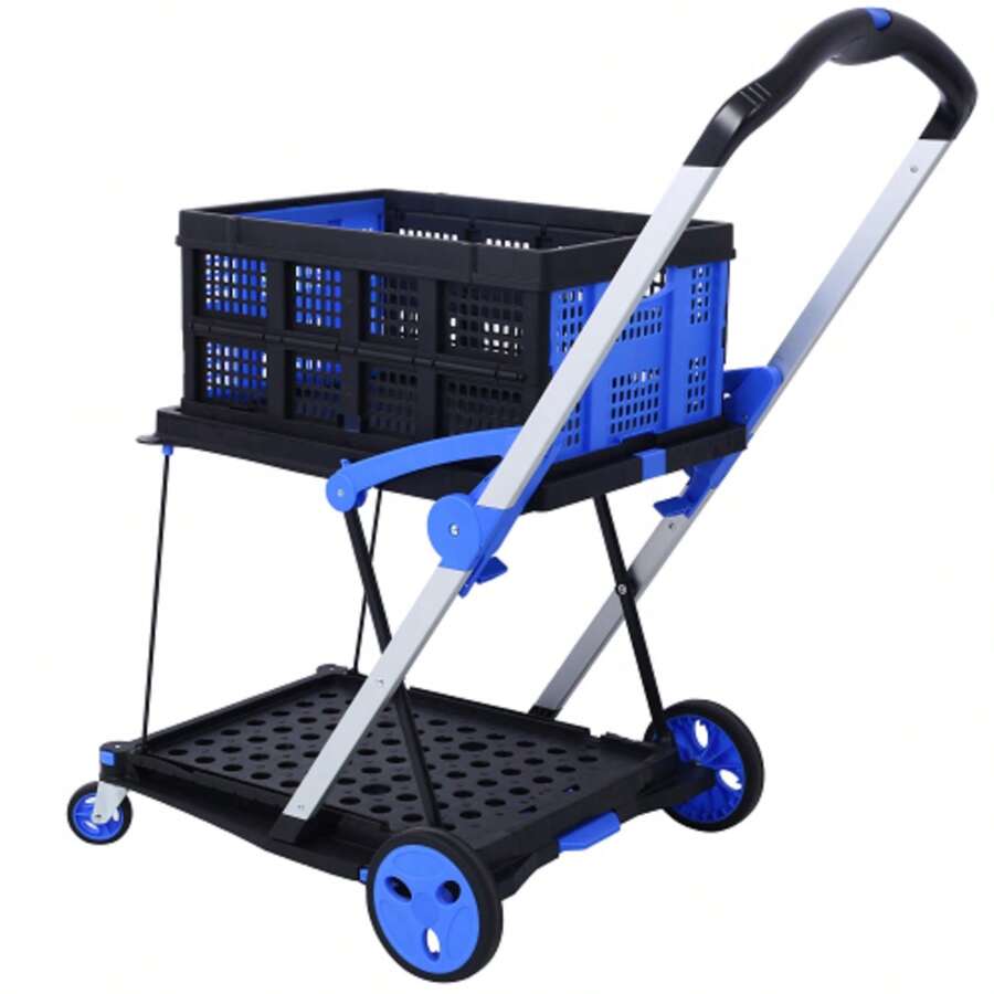 Collapsible Utility Cart Multi Use Functional Collapsible Shopping ...