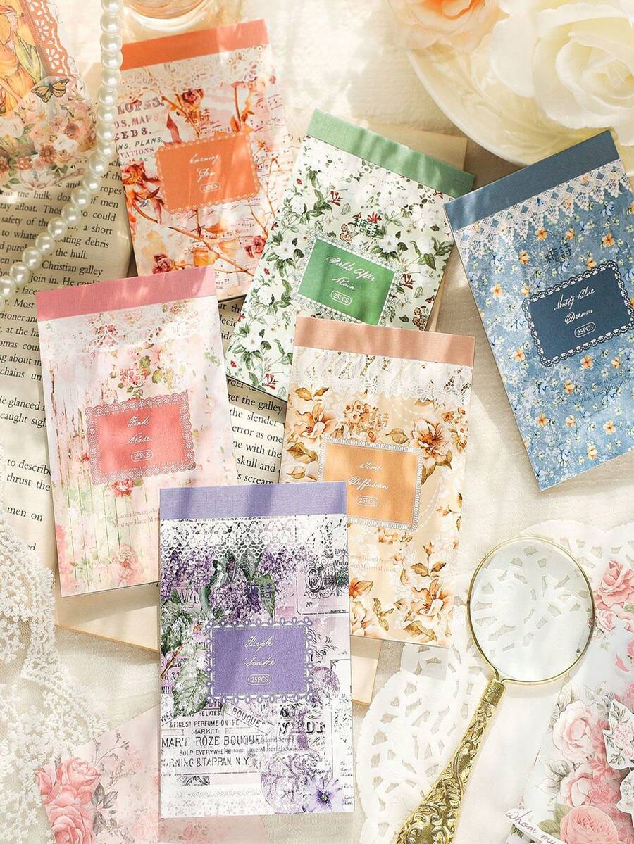 Lace Flower Island Series Vintage Floral And Plant Theme Scrapbook ...