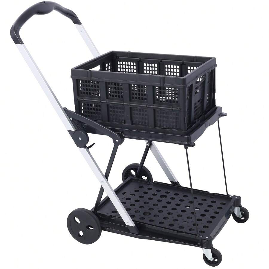 Collapsible Utility Cart Multi Use Functional Collapsible Shopping ...