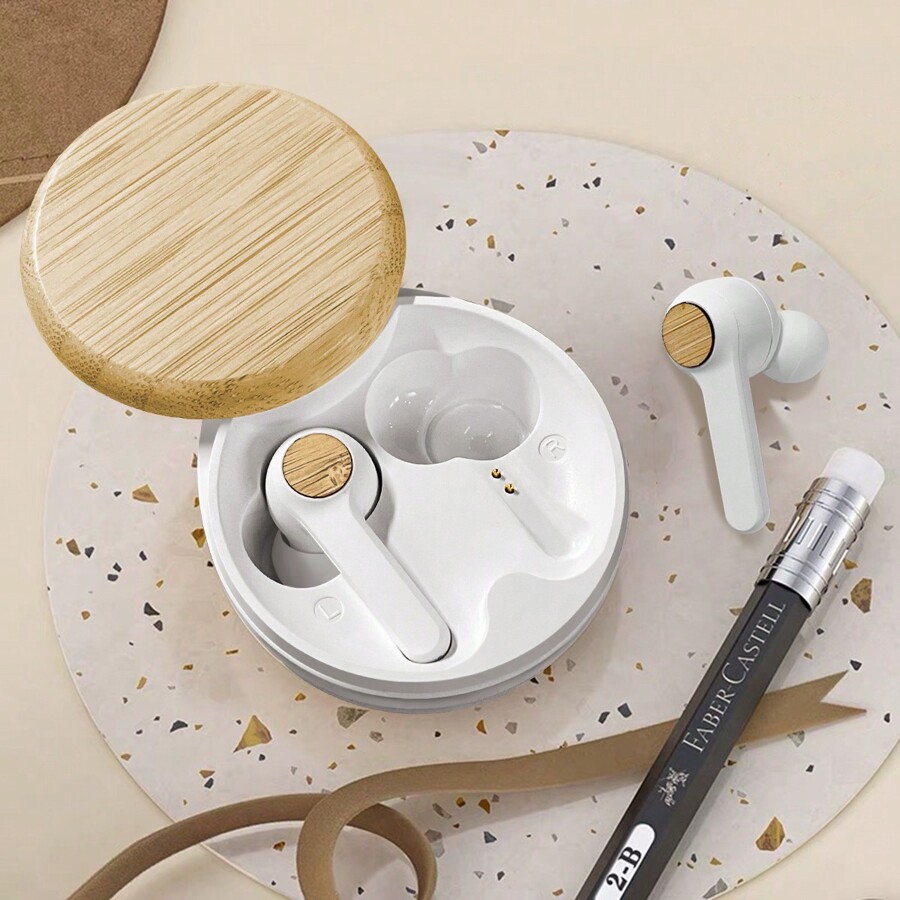 1pc Stylish Handmade Bamboo Wireless Headphones, Unique Bamboo Wireless ...
