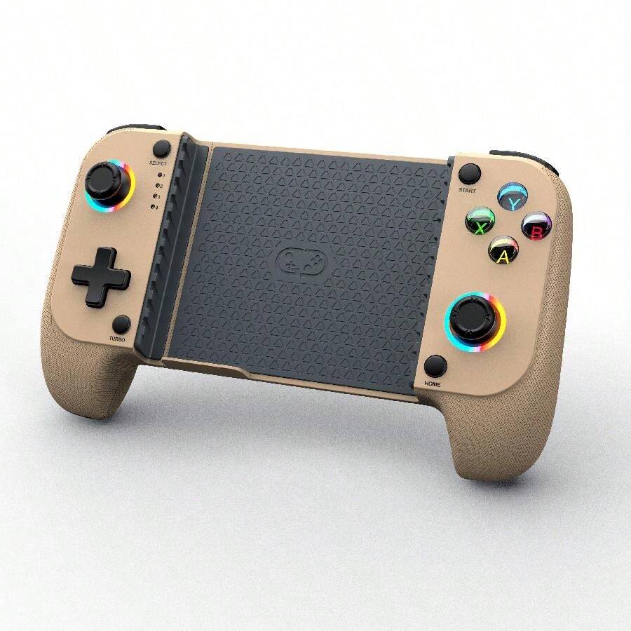 STK-7009F Brown Bluetooth Game Controller With RGB Light And ...