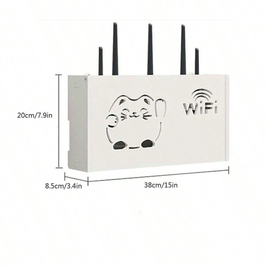 1PC Cute Cat Storage Of Wireless Router, WiFi Wall Mounting Shelf ...
