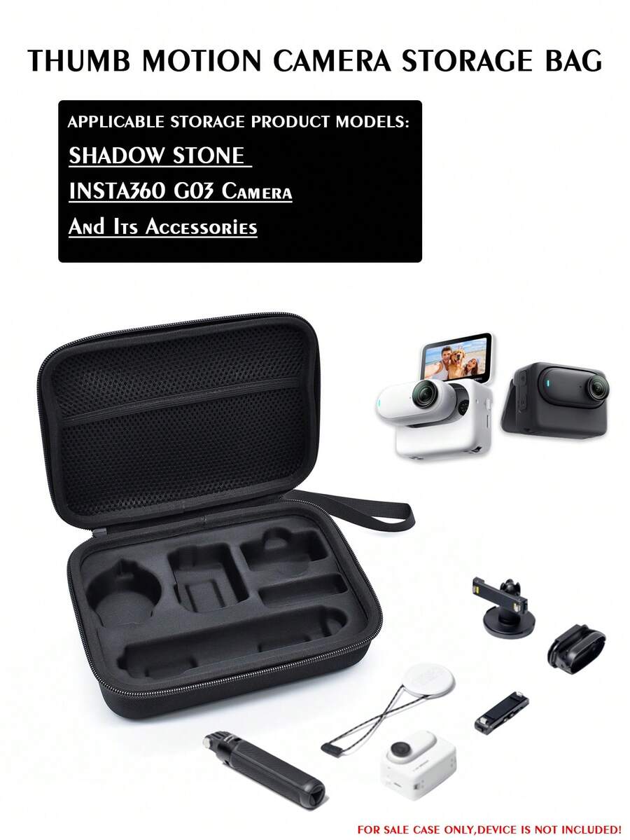 Obsidian Sports Thumb Camera Storage Bag, Mini Anti-Shake Riding Diving ...