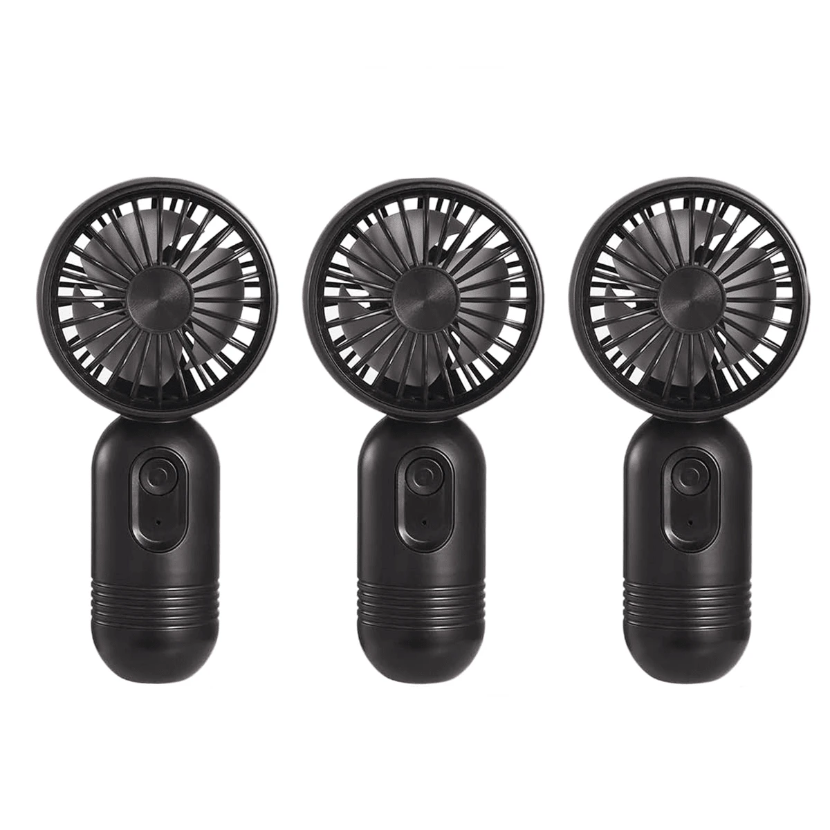 VanSmaGo 3-Pack Portable Mini Fan Handheld Personal Small Fan With 3 ...