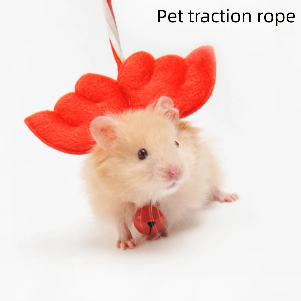 1pc Small Animal Harness Lead With Bell Angel Wings Design For Hamsters ...