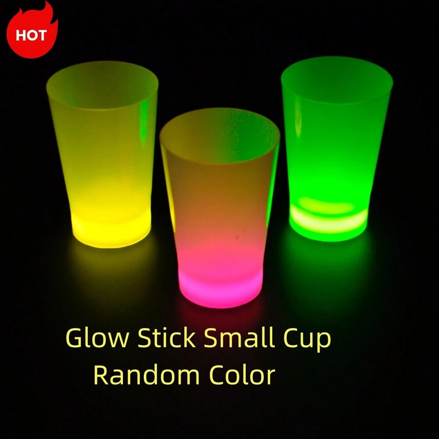 3pcs Multi-Color Mini Glow Sticks Cocktail With Mini Glow In The Dark ...