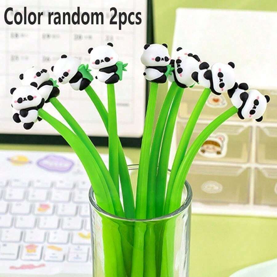 2pcs/Set Cartoon Panda Shake Shake Ballpoint Pen, Stress Relief Wobble ...
