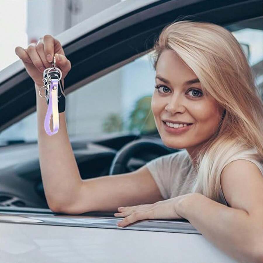 PVC Soft Rubber Color Changing Wristband Keychain, Laser Hanging Rope ...